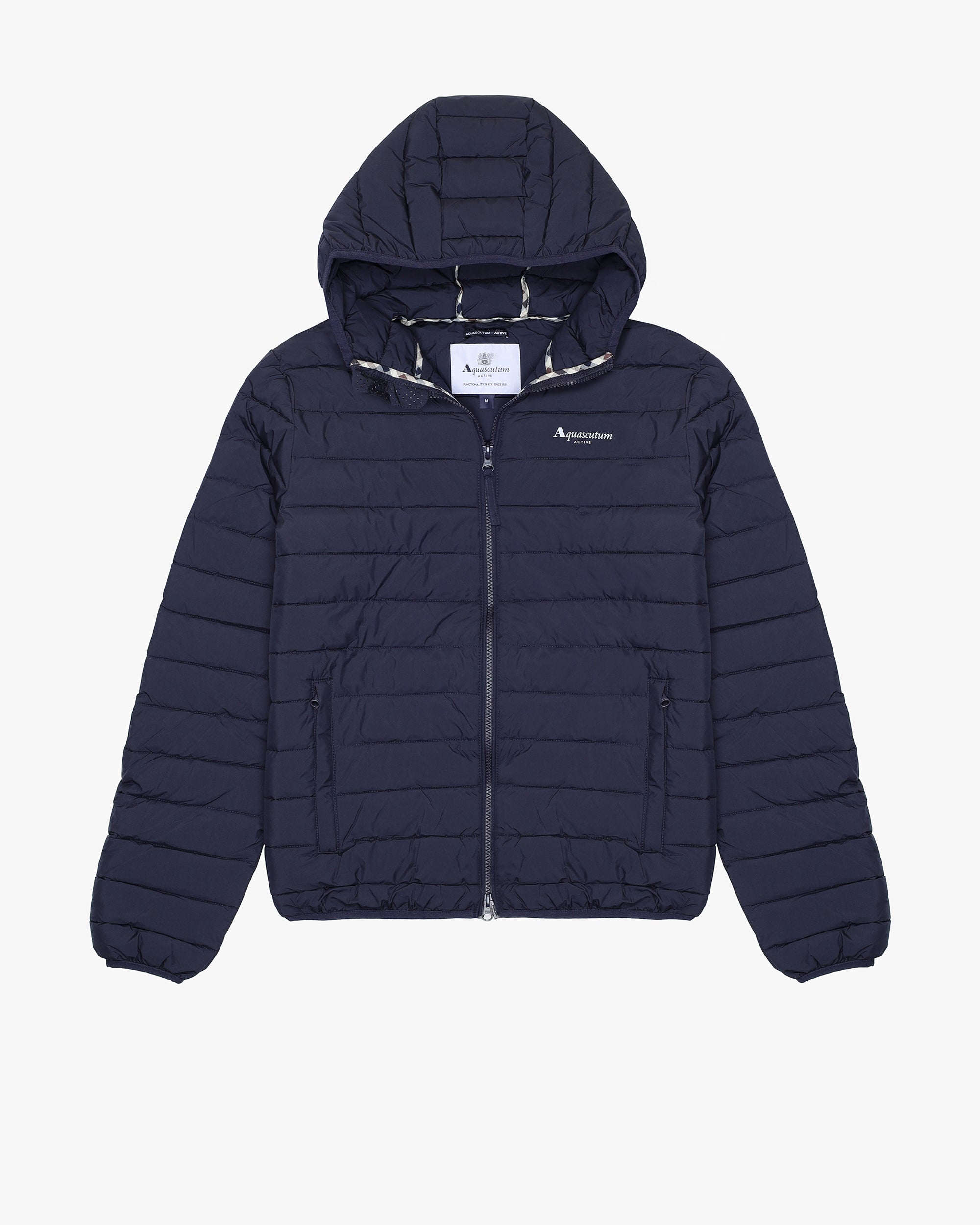 Down Jacket Aquascutum Active HOODED 100gsm Blue – Goccia.Shop