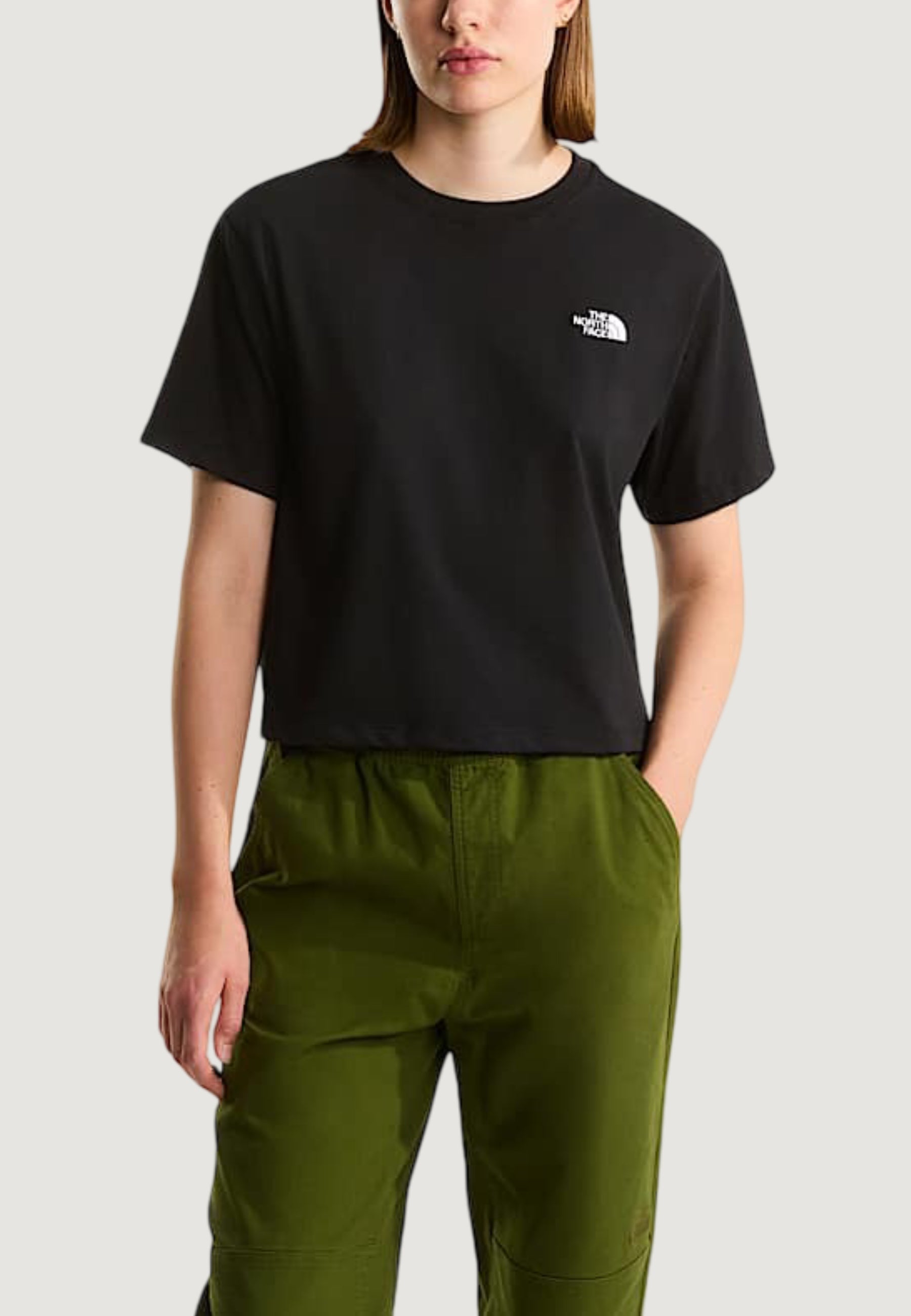 T-shirts THE NORTH FACE W EVOLUTION SIMPLE DOME CROP RLX SS TEE Black ...